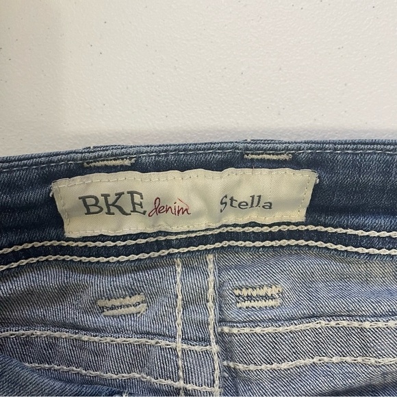 BKE | Jeans | Bke Denim Jeans Stella Extra Long Flare Stretch Low Rise Lacy Wash 27 X 355 | Poshmark
